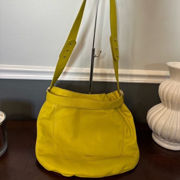 Furla | Bags | Furla Yellow Leather Purse | Poshmark
